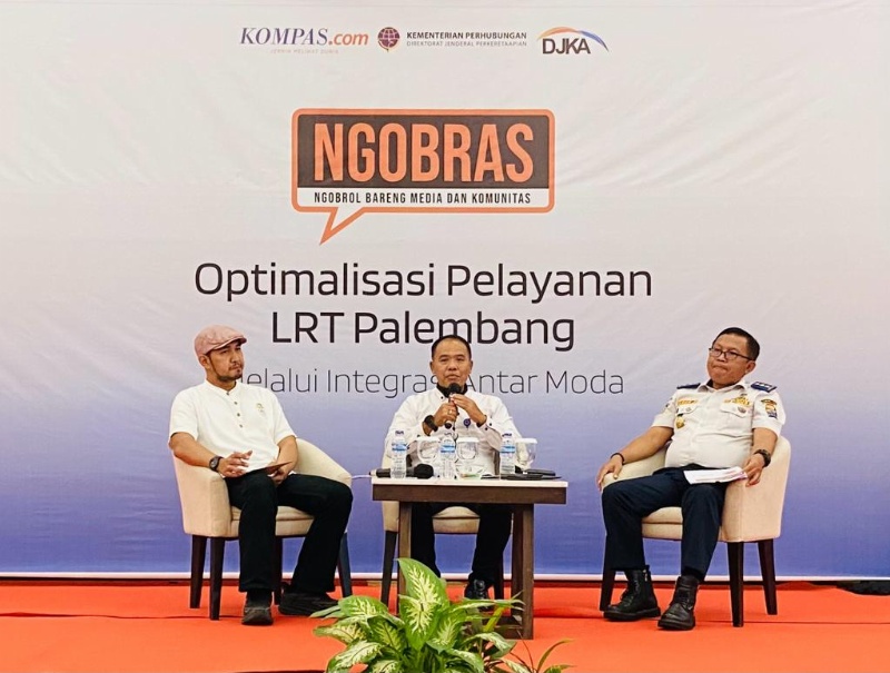 Dirjen Risal Ajak Milenial Naik LRT Sumsel Dirjen Risal Ajak Milenial Naik LRT Sumsel