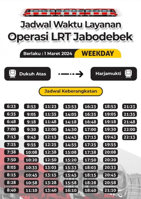 Jadwal Keberangkatan LRT Jabodebek di Setiap Stasiun Hari Ini Kamis 7 ... Jadwal Keberangkatan LRT Jabodebek di Setiap Stasiun Hari Ini Kamis 7 ...